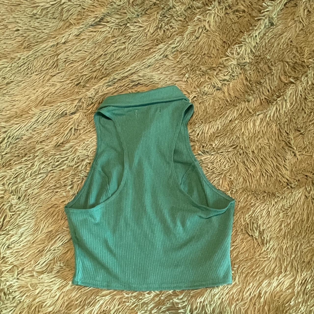 urban outfitters cropped button down collared racer... - Depop