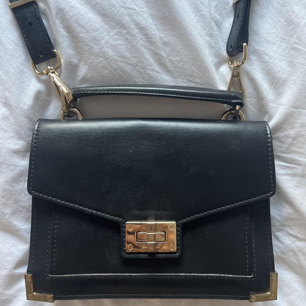 The Kooples Small Emily Bag Black smooth leather... - Depop