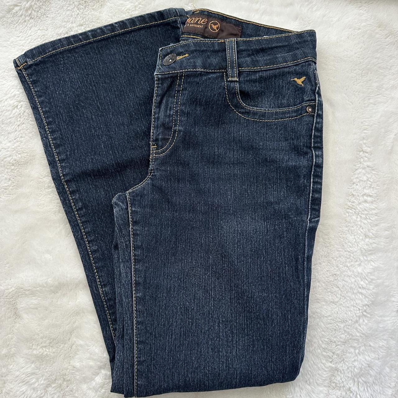 Grane dark wash jeans. Size 5. #darkwash #grane... - Depop
