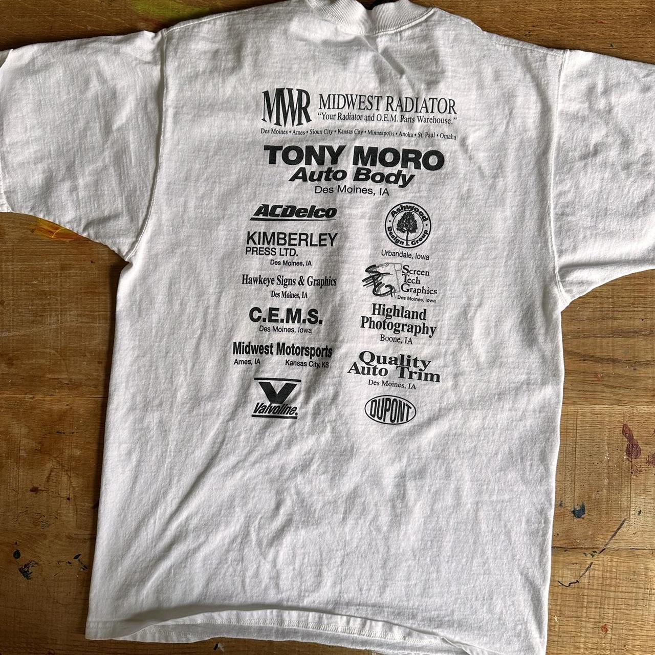Vintage Tony Moro sprint car shirt - Depop