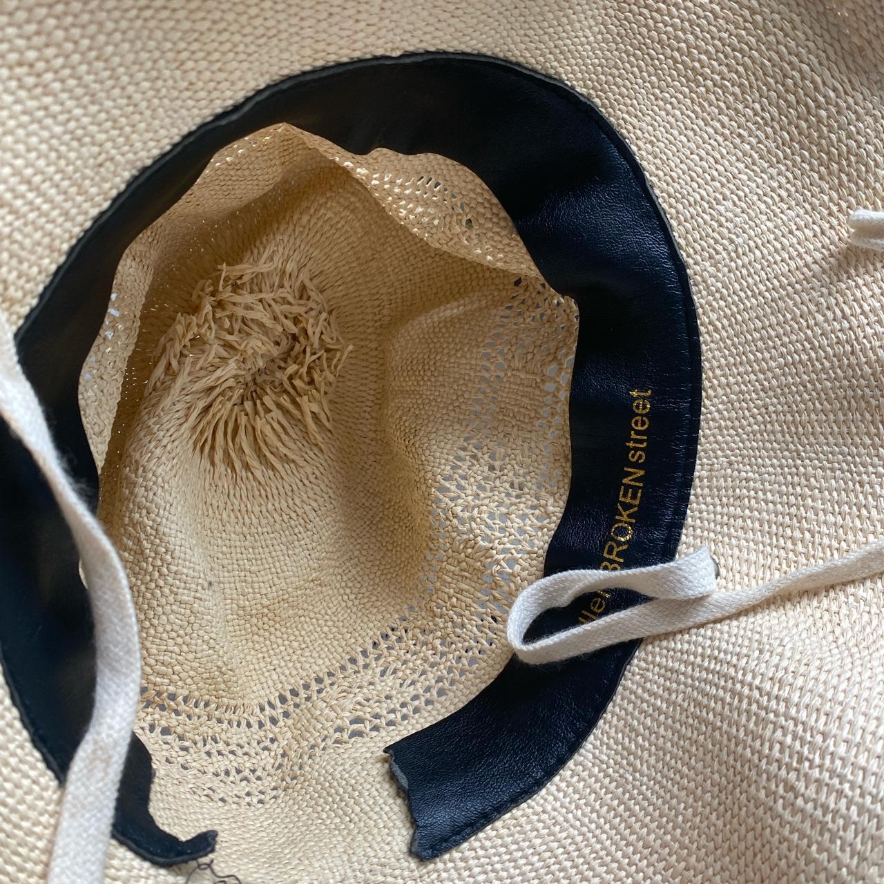 fallen broken street straw hat | Depop