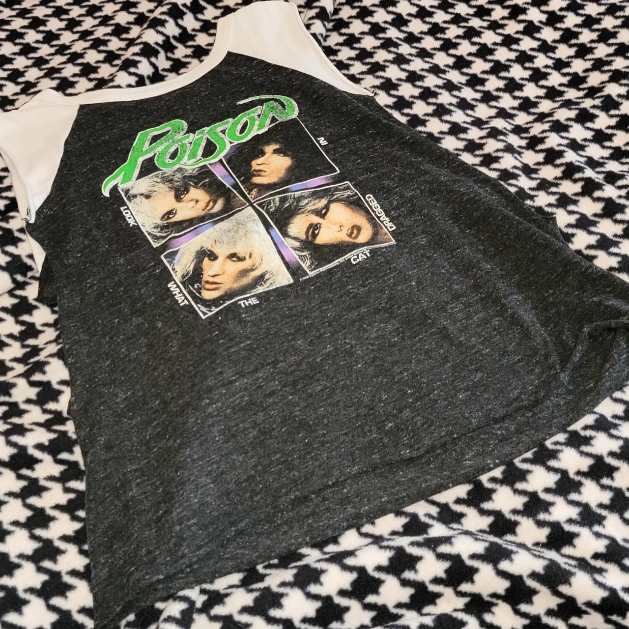 Medium Poison girl band tee 80s hot topic glam metal... - Depop