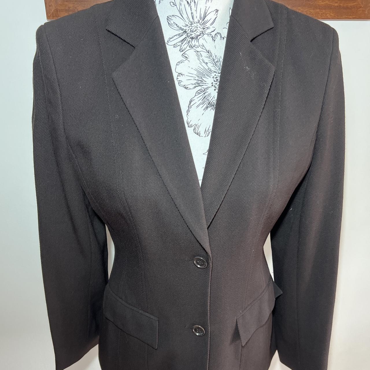 Lovely quality Linea suit style jacket in chocolate... - Depop