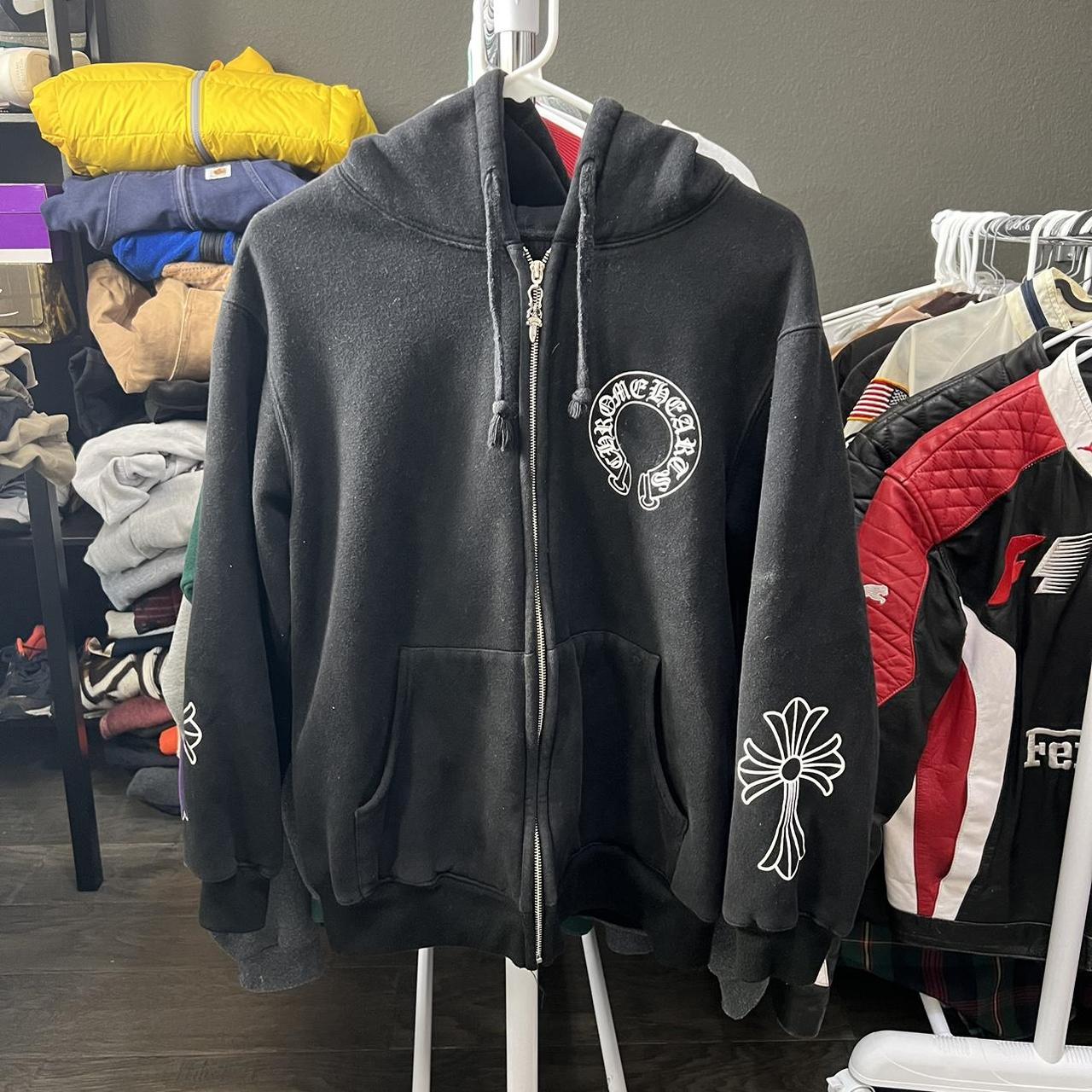 Super Thick Chrome Hearts rep Hoodie Good condition... - Depop