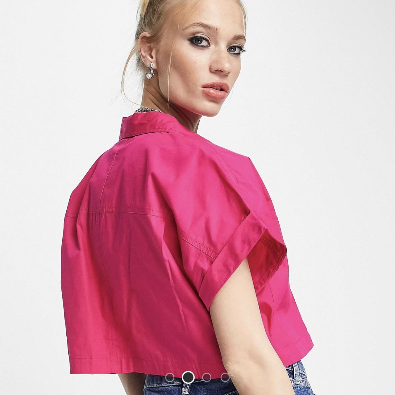 Bright Pink Boxy Top 💖 In mint pre-loved condition.... - Depop