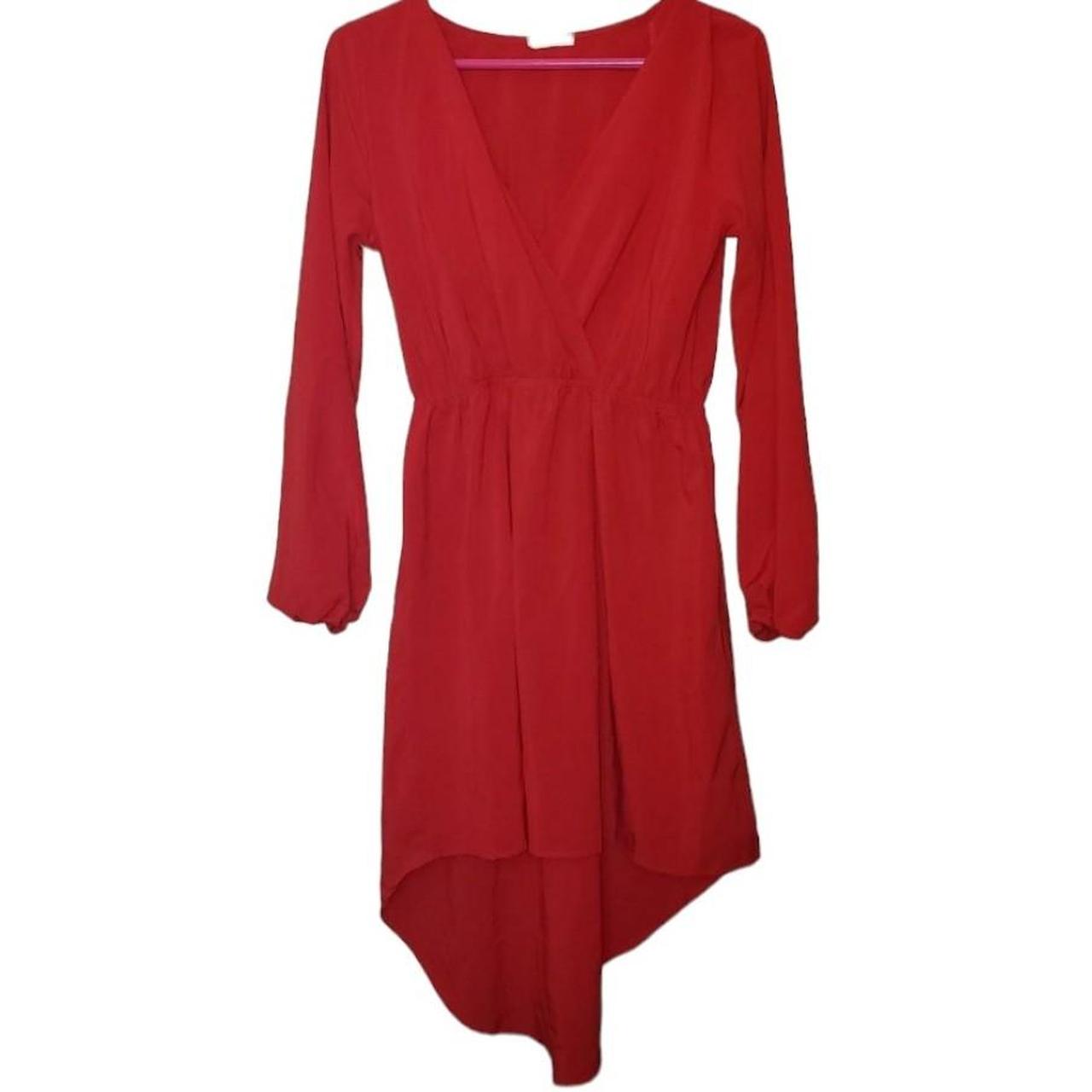 By Everly Color red Size Medium Long sleeve bight... - Depop