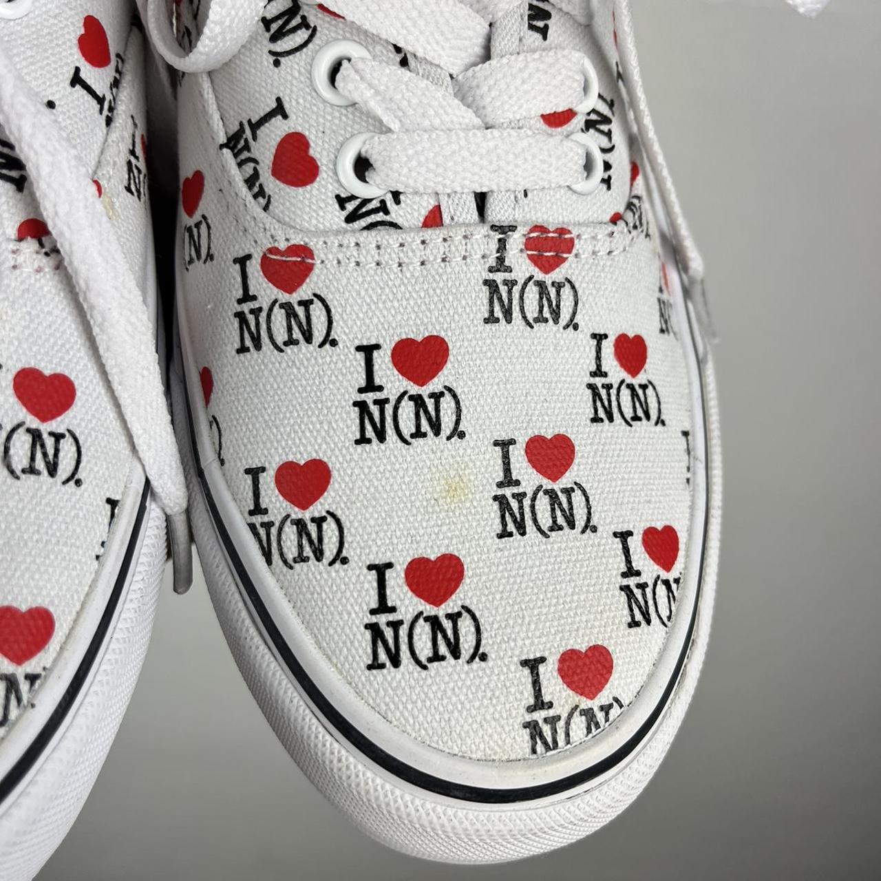 Number (N)ine Men's White and Red Trainers | Depop