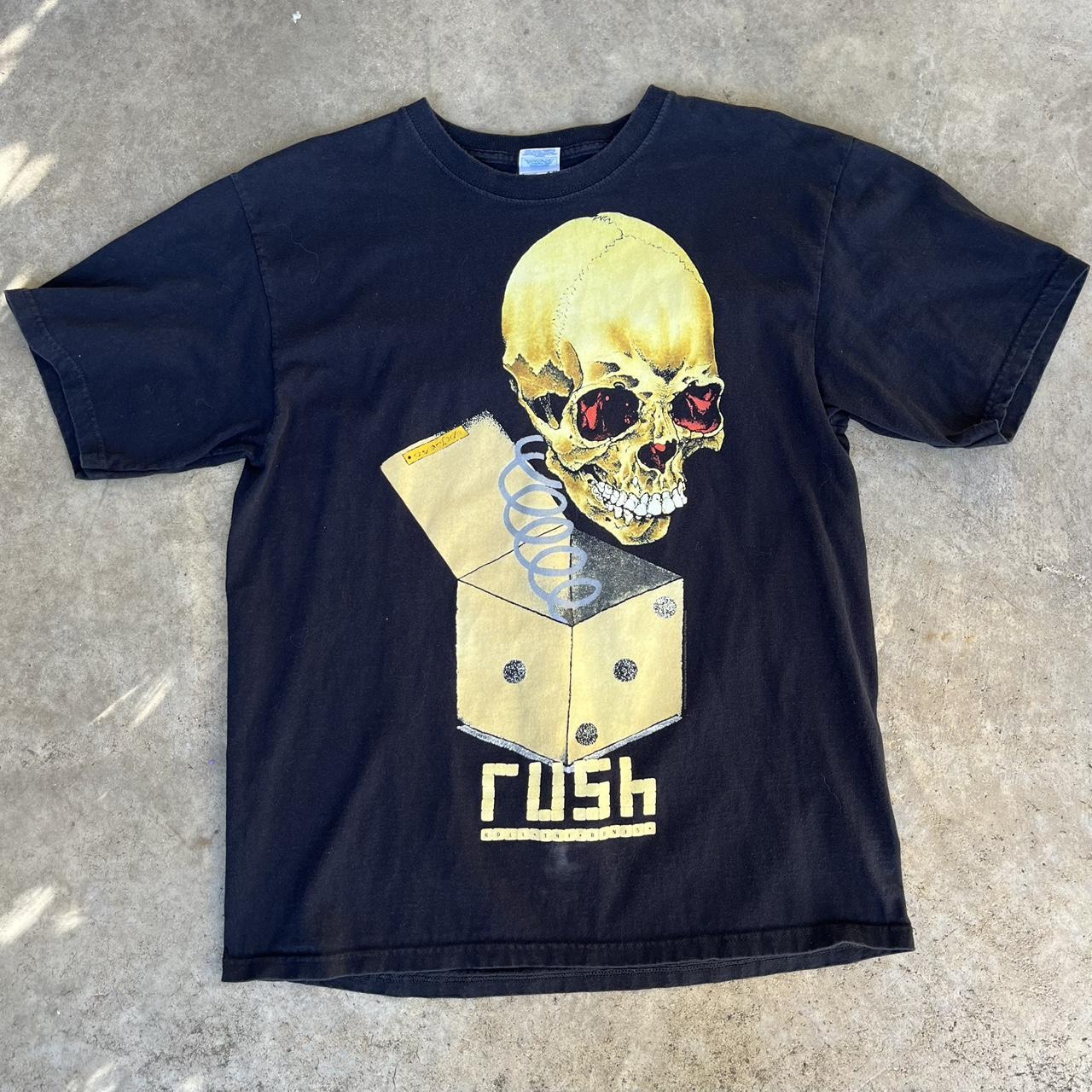 2000s Black Y2K Rush Punk Band Tee Great... - Depop