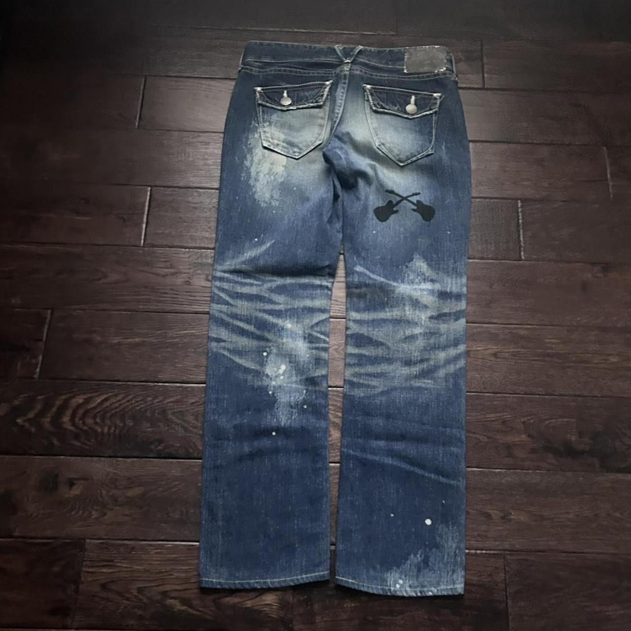 vanquish gothic cross jeans cross graphics near... - Depop