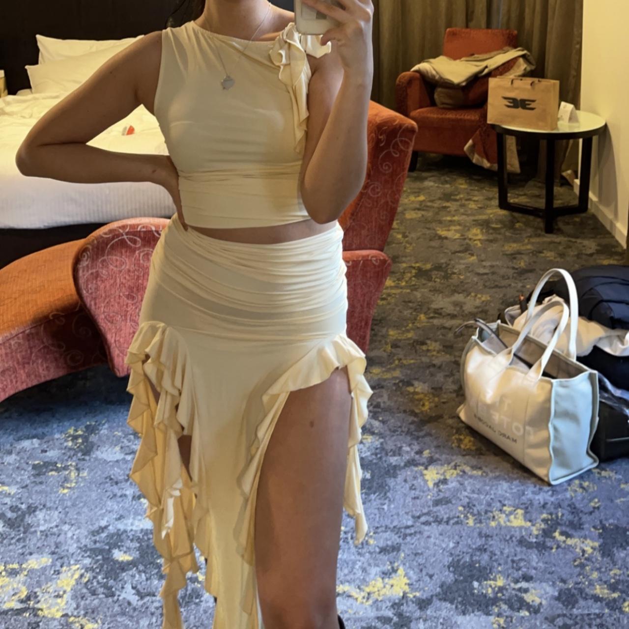 lioness rendezvous top and skirt set both size xs... - Depop