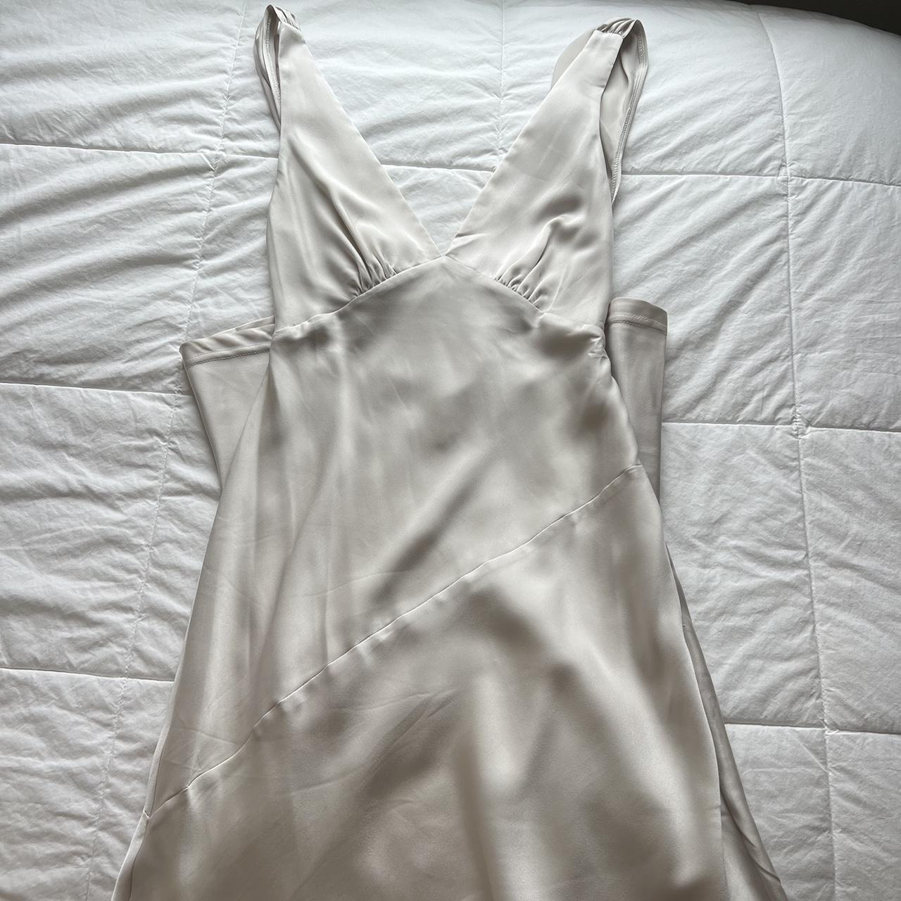 Meshki Nadia Dress 🤍 Color Silver A Creamy White Depop
