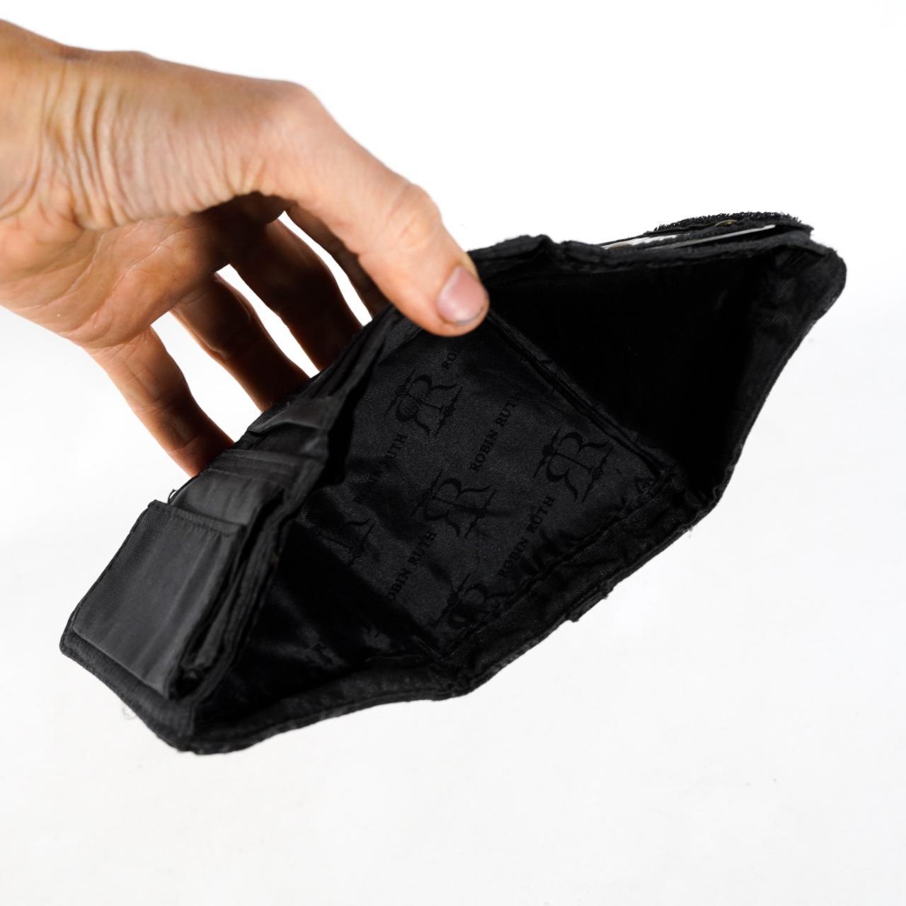 London Robin Ruth Fabric Tri-fold Wallet w/ Hook &... - Depop