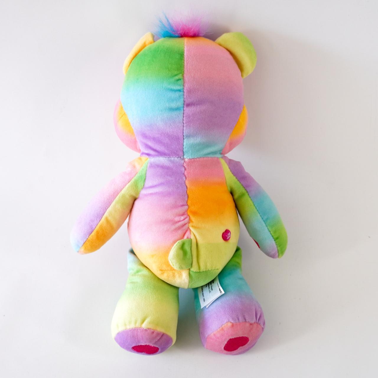 12" Rainbow Heart Care Bear Plush Stuffy Stuffed Toy... - Depop