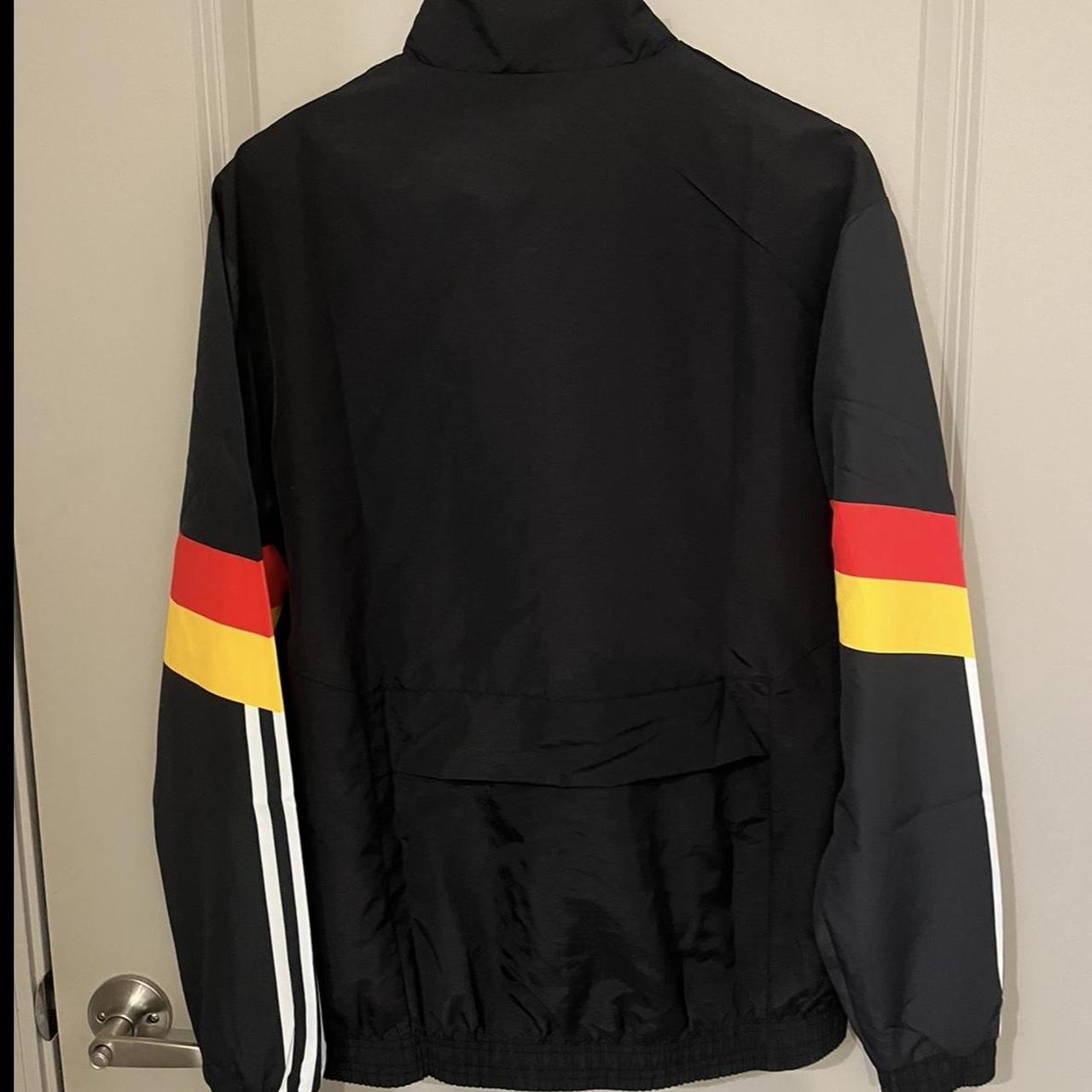 Large Adidas Germany track jacket fits more like... - Depop