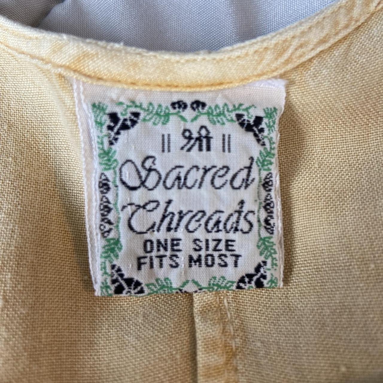 Sacred threads vintage embroidered dress. Fits like... - Depop