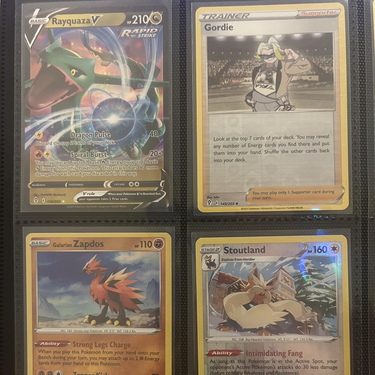 5 Pokémon cards 3 reverse holo 1 holo 1 V card All... - Depop