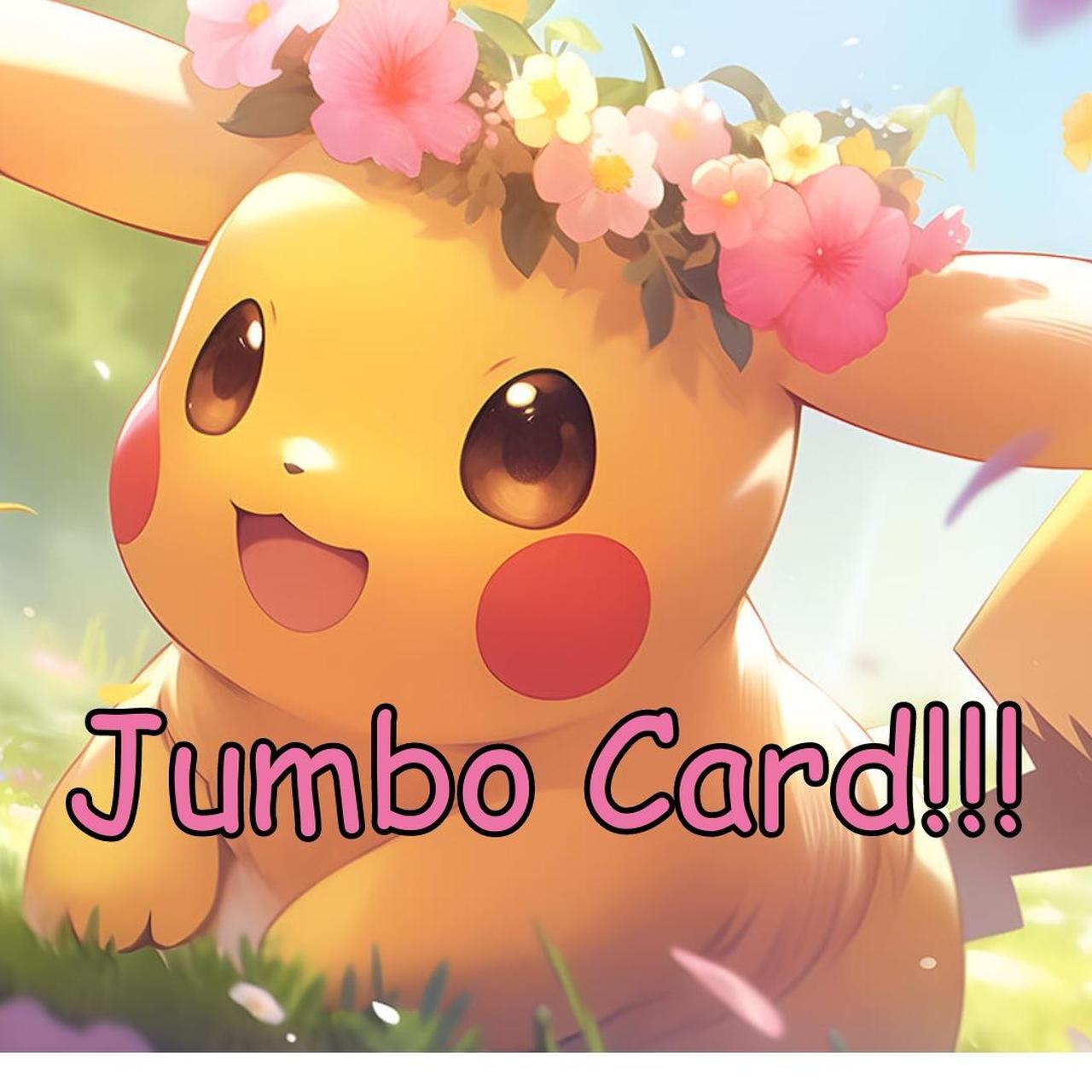 JUMBO pikachu V-Union. Good condition, little marks... - Depop