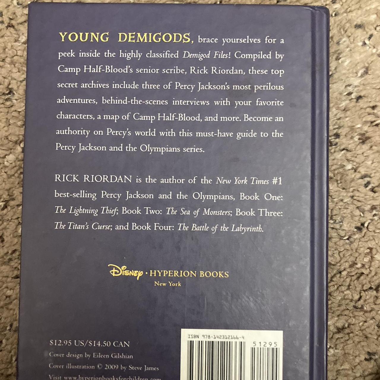 Percy Jackson demigod files book . Behind the scene... - Depop