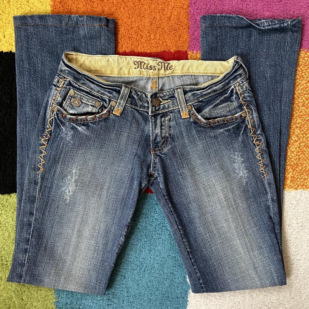 Medium Wash Ultra Low Rise Miss Me Bootcut Jeans 🤎 Depop