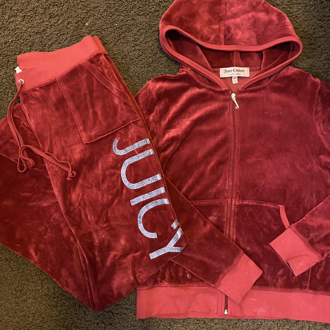 Juicy couture sweatsuit - red velvet Vintage - not... - Depop