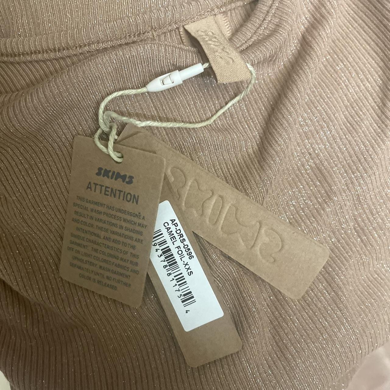 skims lounge dress in tan / camel 🐪 new with tags -... - Depop