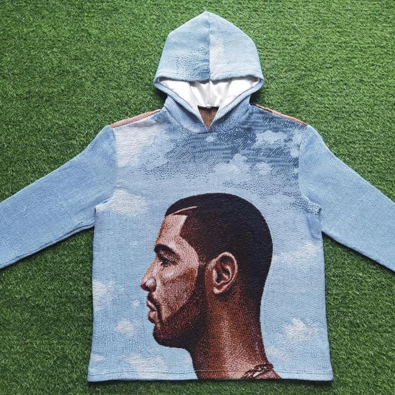HANDMADE DRAKE TAPESTRY HOODIE ☁️ ☁️ White silk lined... - Depop