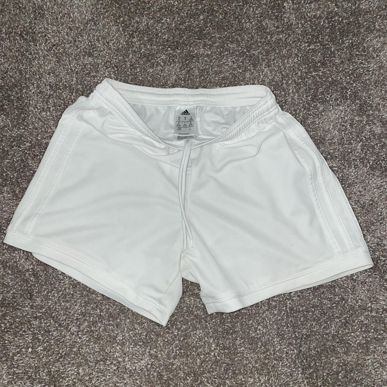 White Adidas Shorts! - Depop