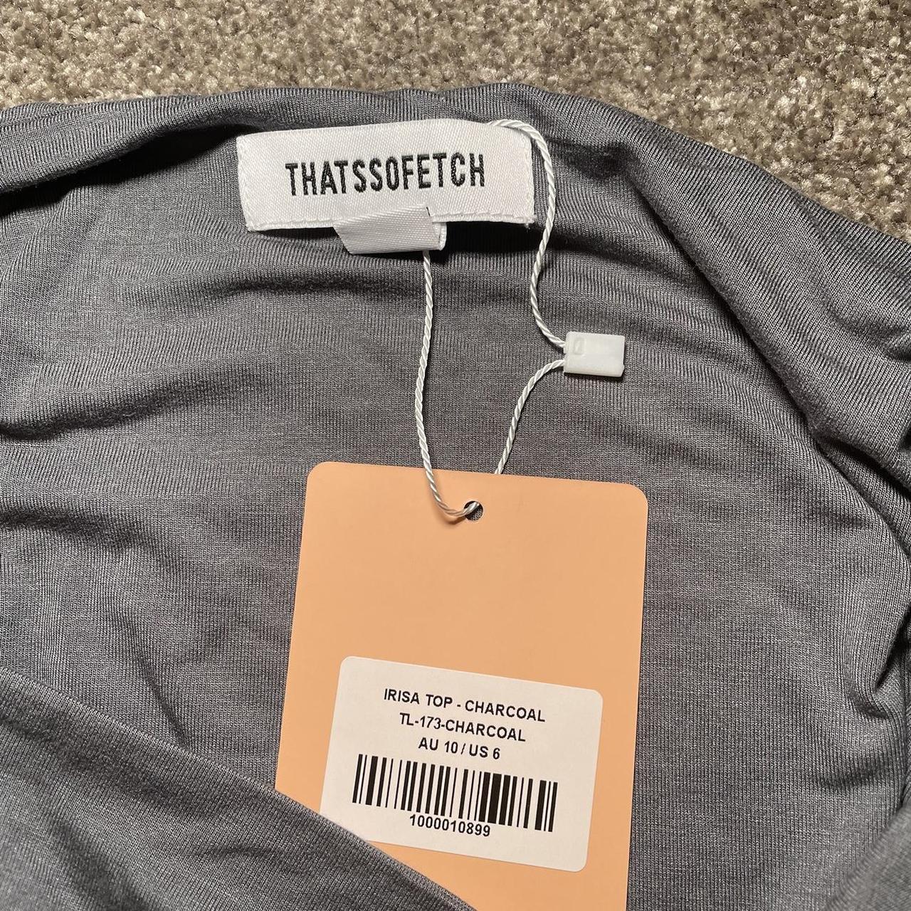 That’s So Fetch Irisa top Charcoal top Brand new... - Depop