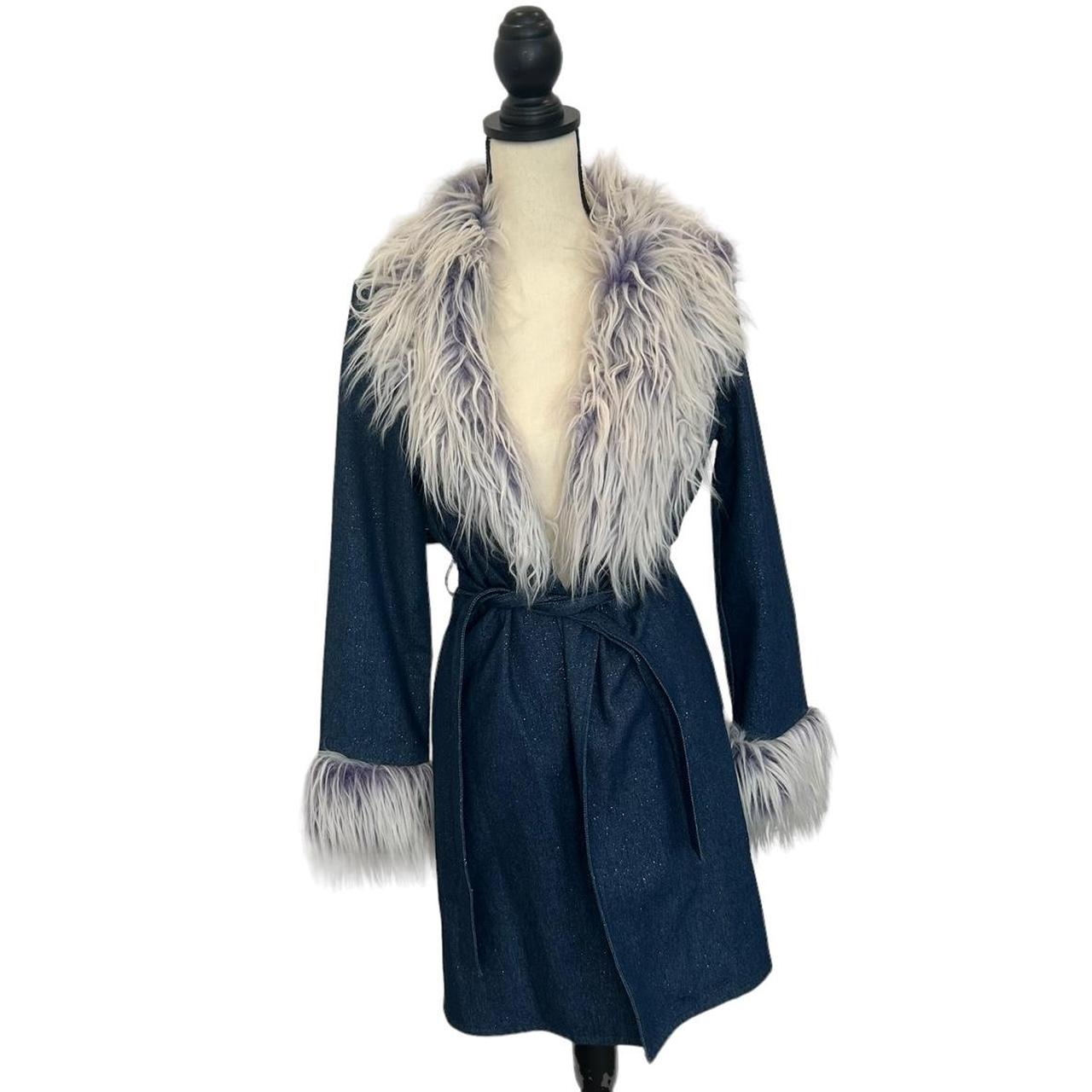 Dollskill X Bratz Fur Denim Coat Great Condition Depop
