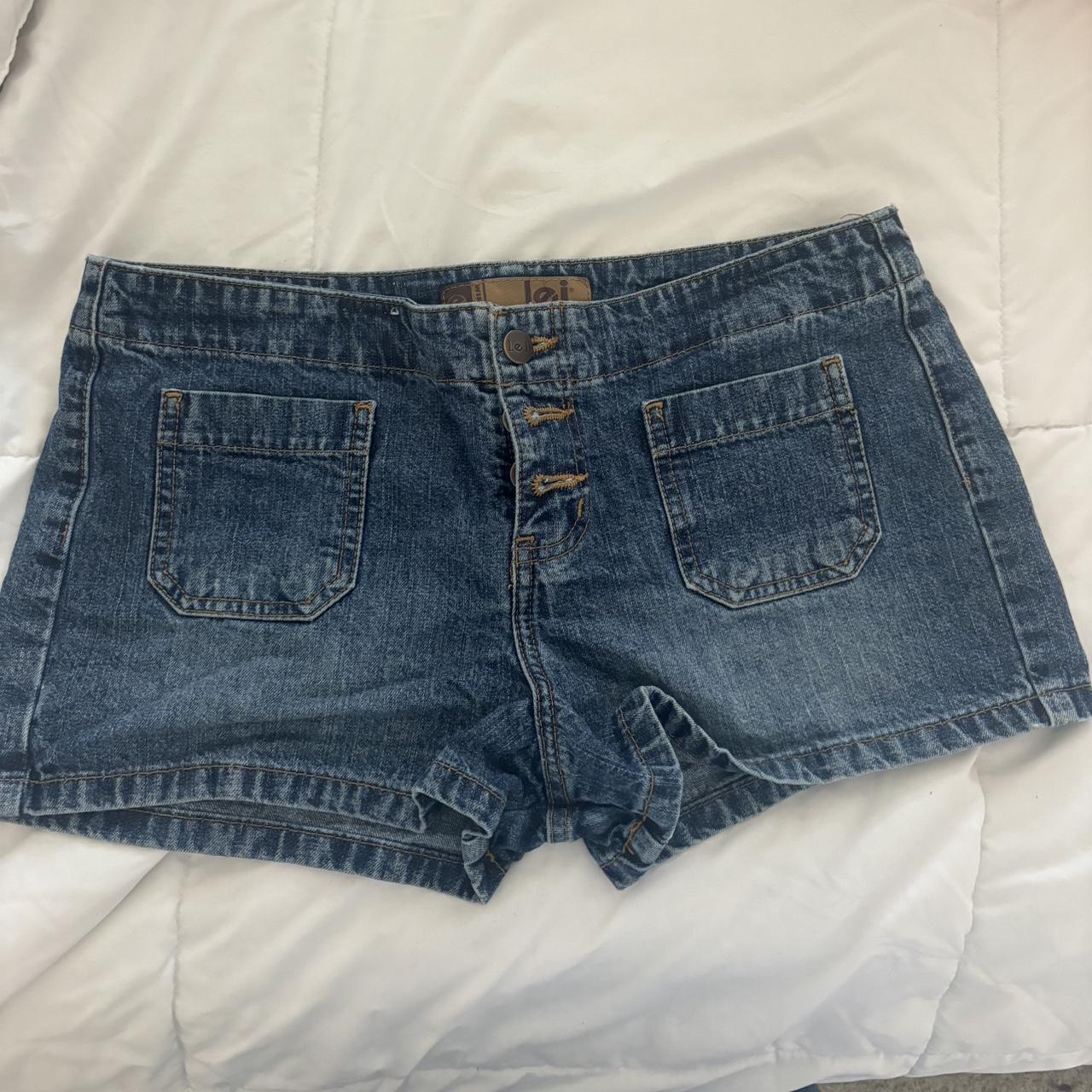 Vintage L.E.I micro low rise shorts! (Very low rise)... | Depop