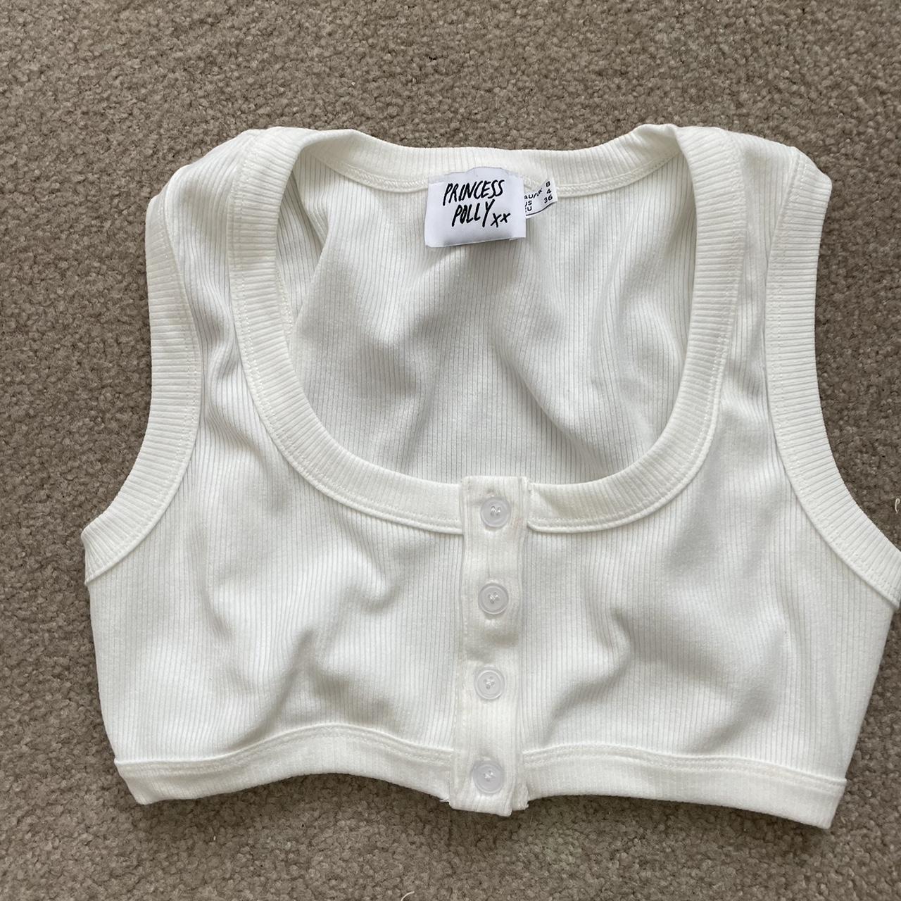 Princess polly henley crop top Worn... - Depop