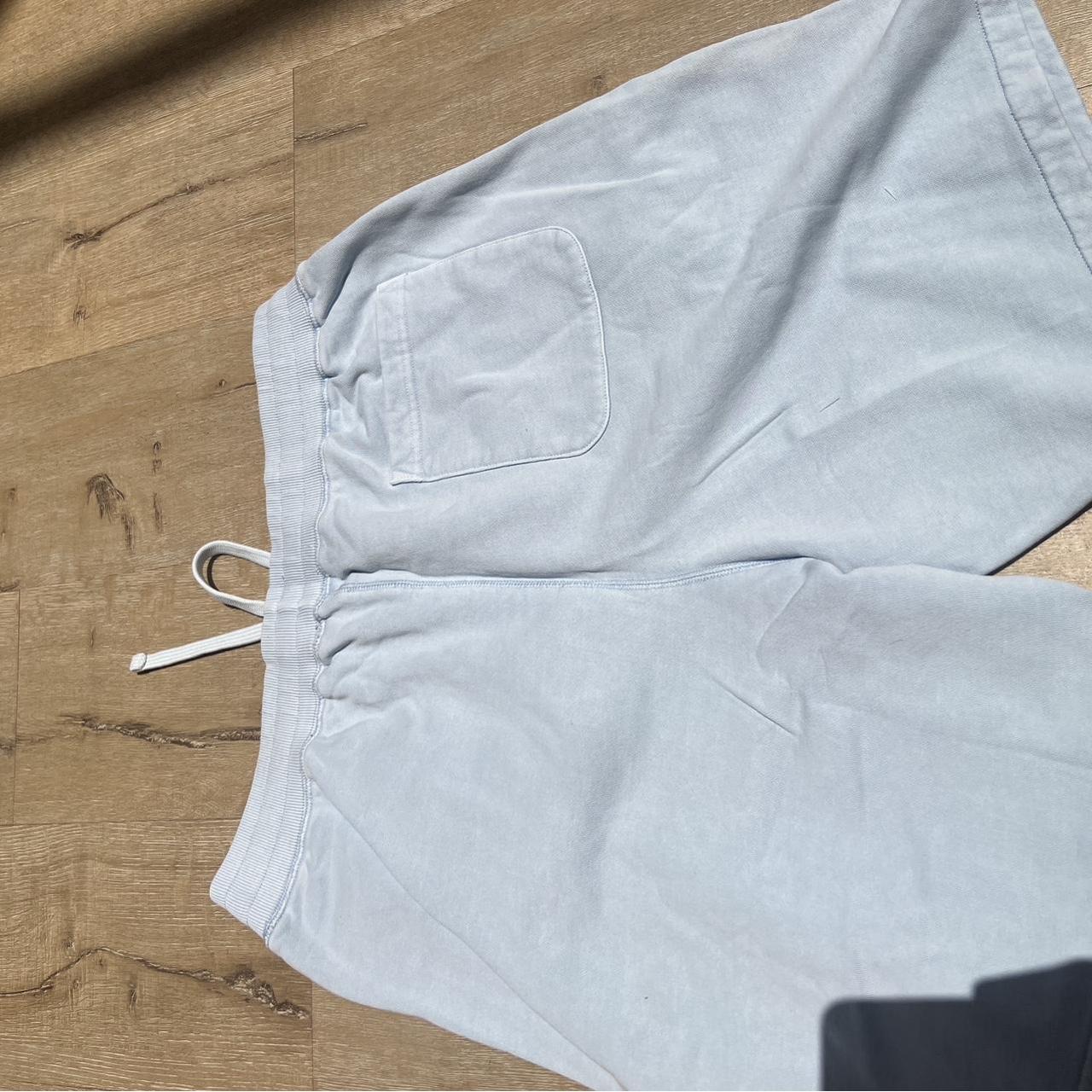 Teddy Fresh Men's Blue and Black Shorts | Depop