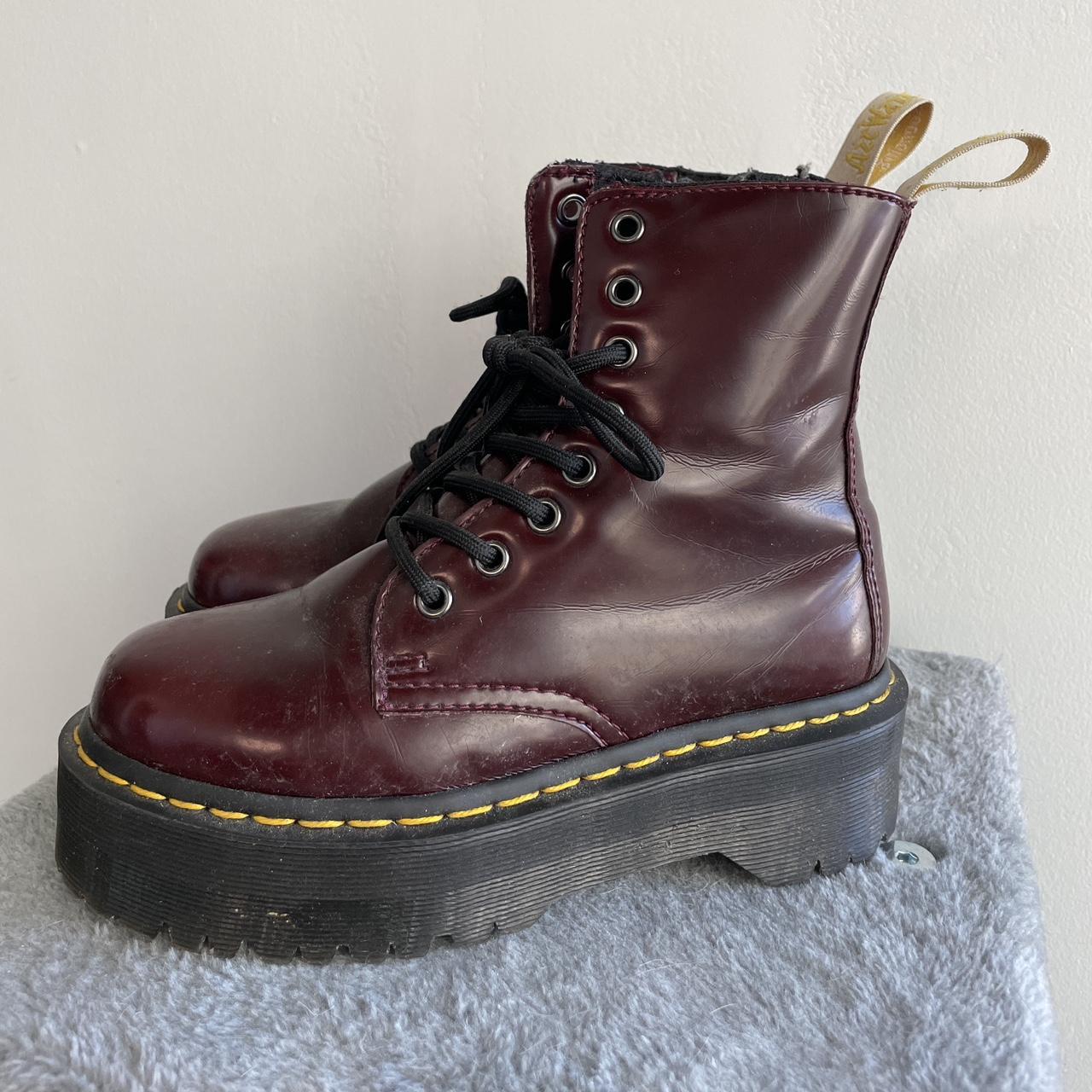 Platform Doc Martens with Zipper. US 4 Mens - Depop