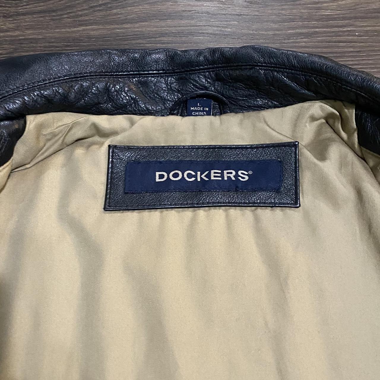 Dockers Men's Black Jacket | Depop