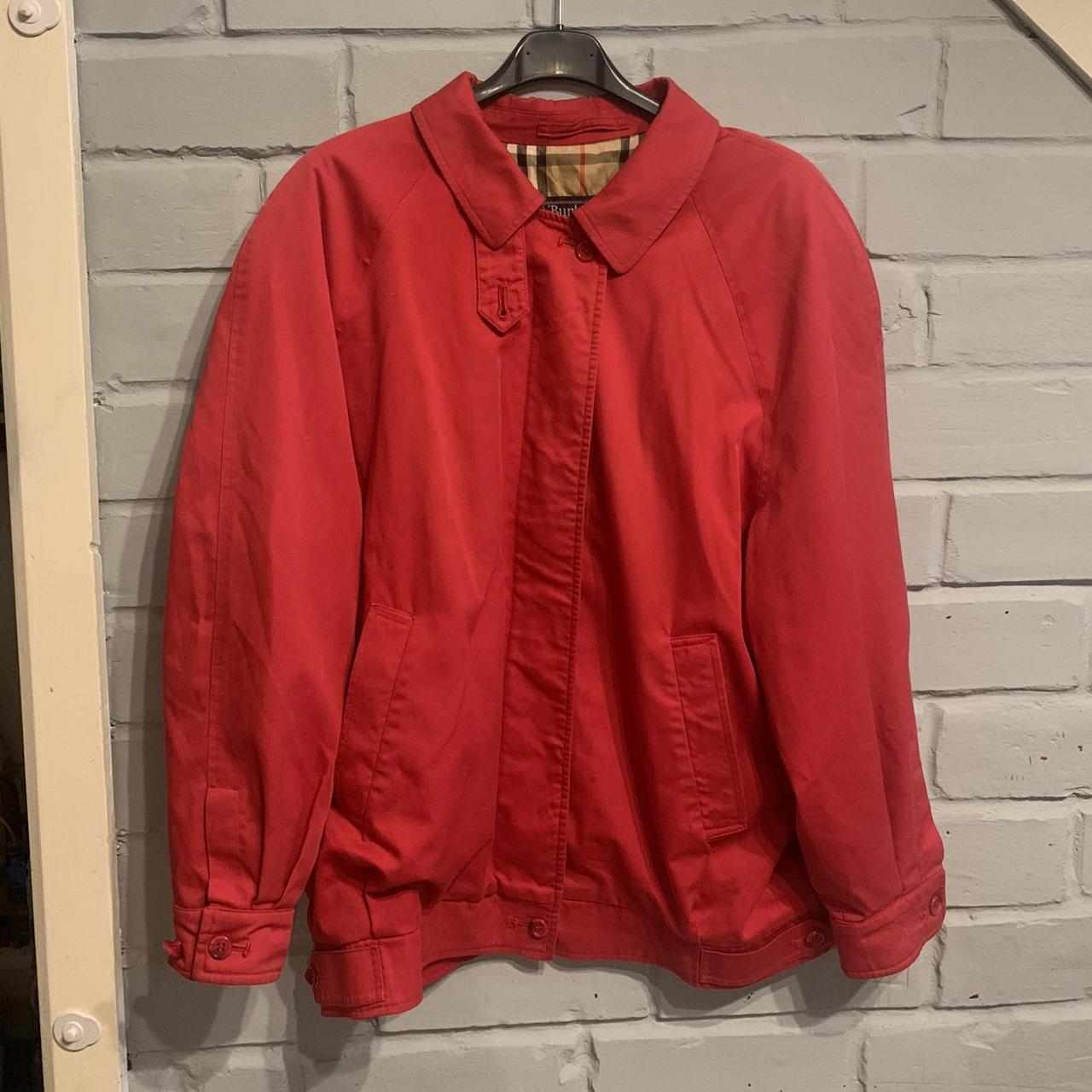 Burberry Men's Red Jacket | Depop