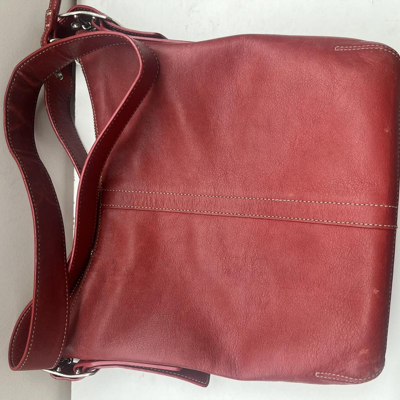 Vintage COACH 9326 Red Leather Legacy Convertible... - Depop
