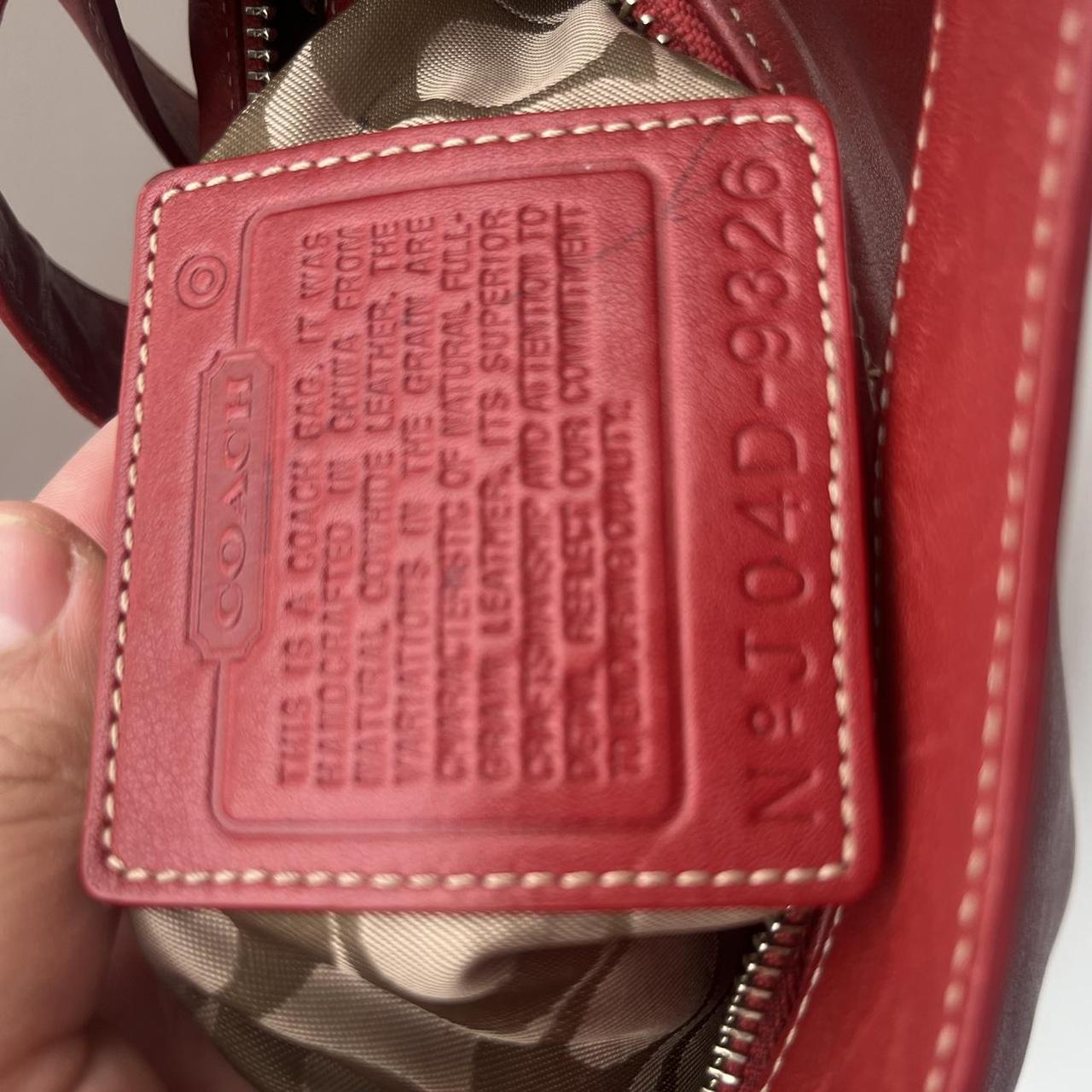 Vintage COACH 9326 Red Leather Legacy Convertible... - Depop