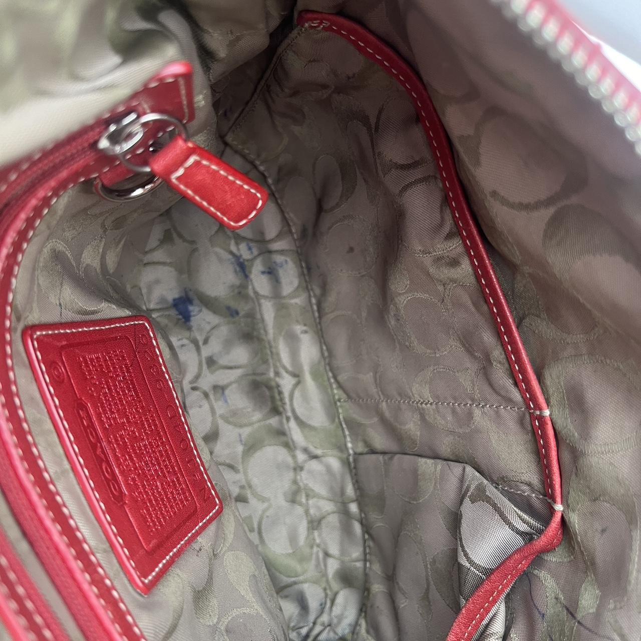 Vintage COACH 9326 Red Leather Legacy Convertible... - Depop