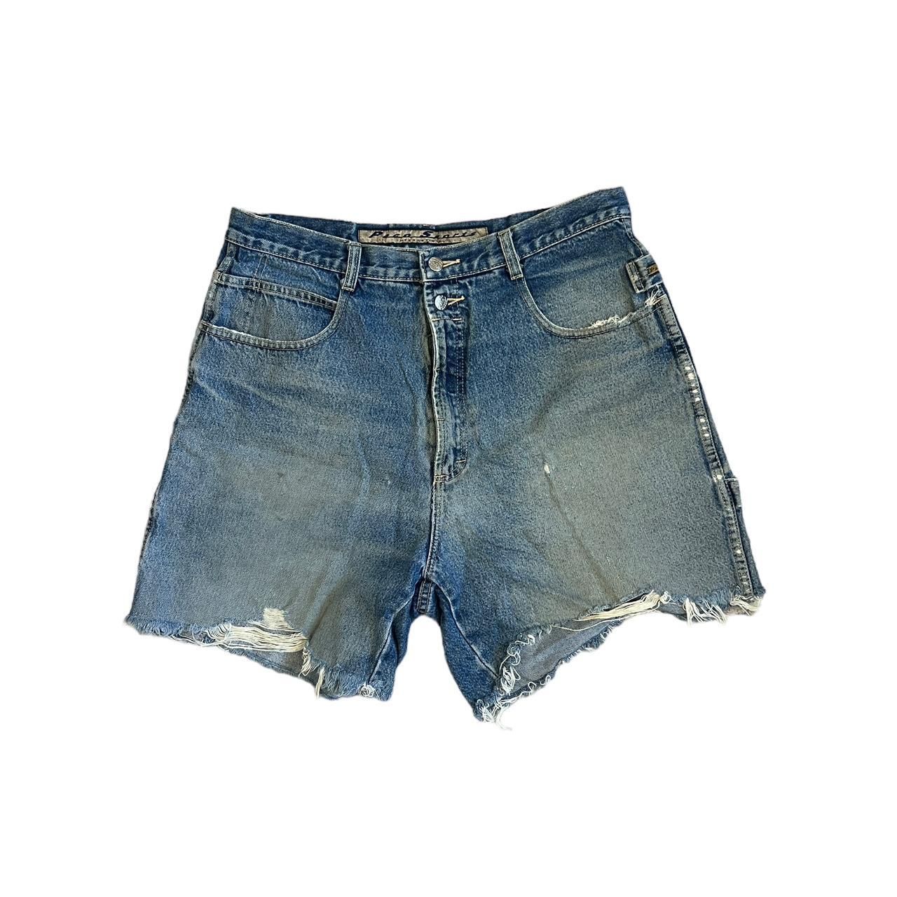 Vintage Paco Y2k Denim Jorts Hand cut shorts,... - Depop