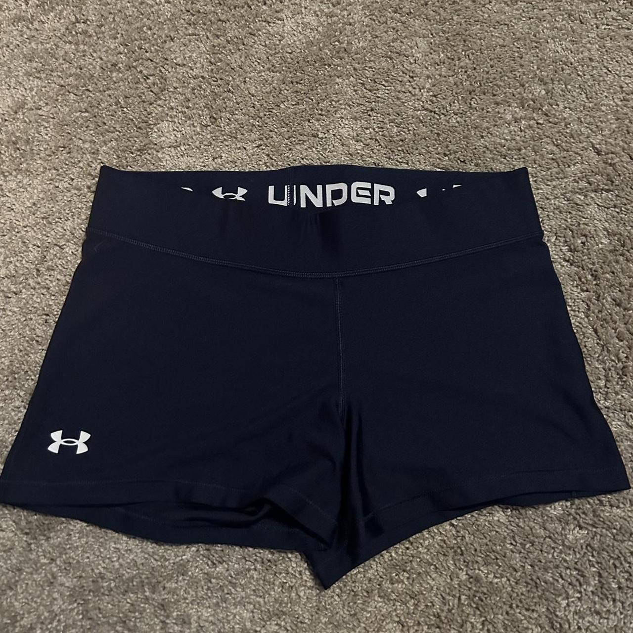 Navy Blue Workout Shorts Under Armour.... - Depop