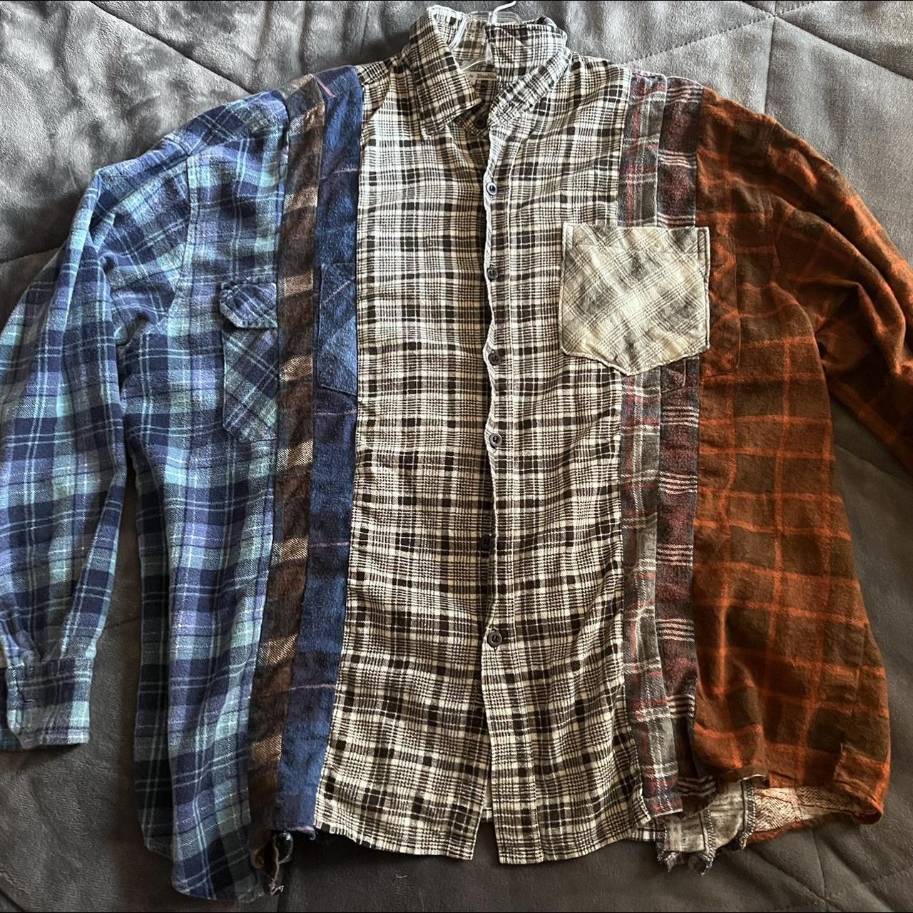 Rebuild by Needles Flannel Tagged Large Worn... - Depop