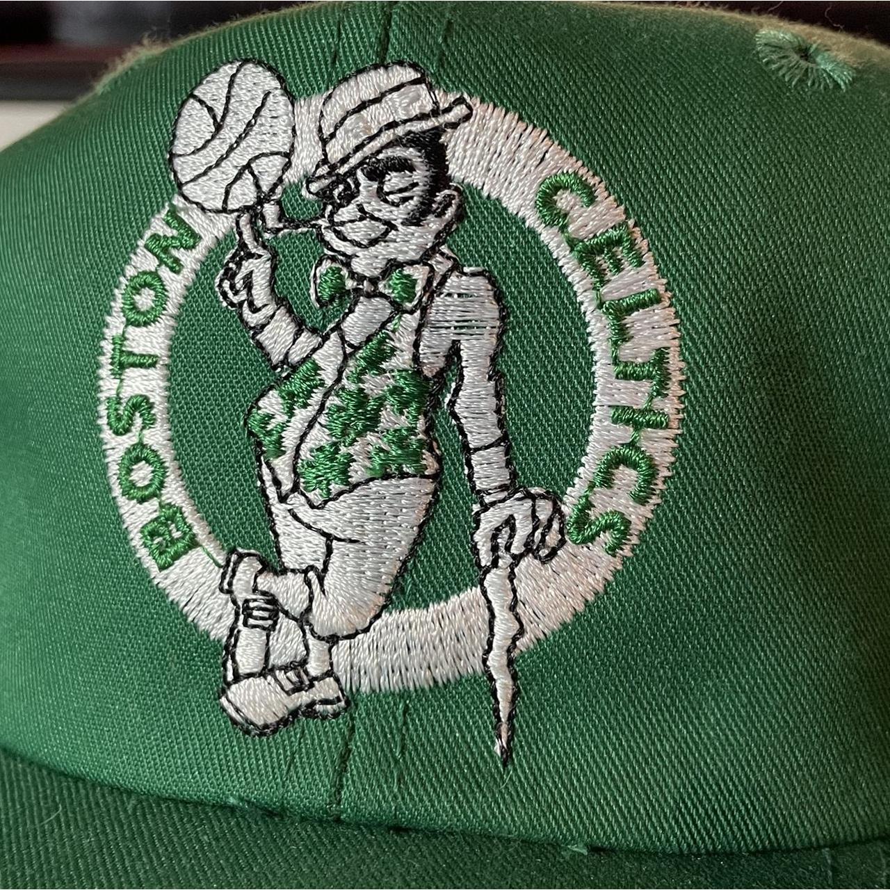 Vtg Boston Celtics Arch Snapback Basketball Hat... - Depop