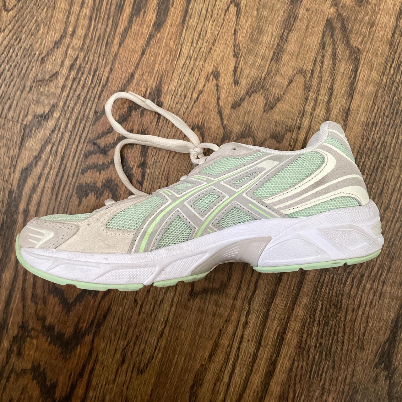 ASICS Mint color sneakers, perfect for summer... - Depop