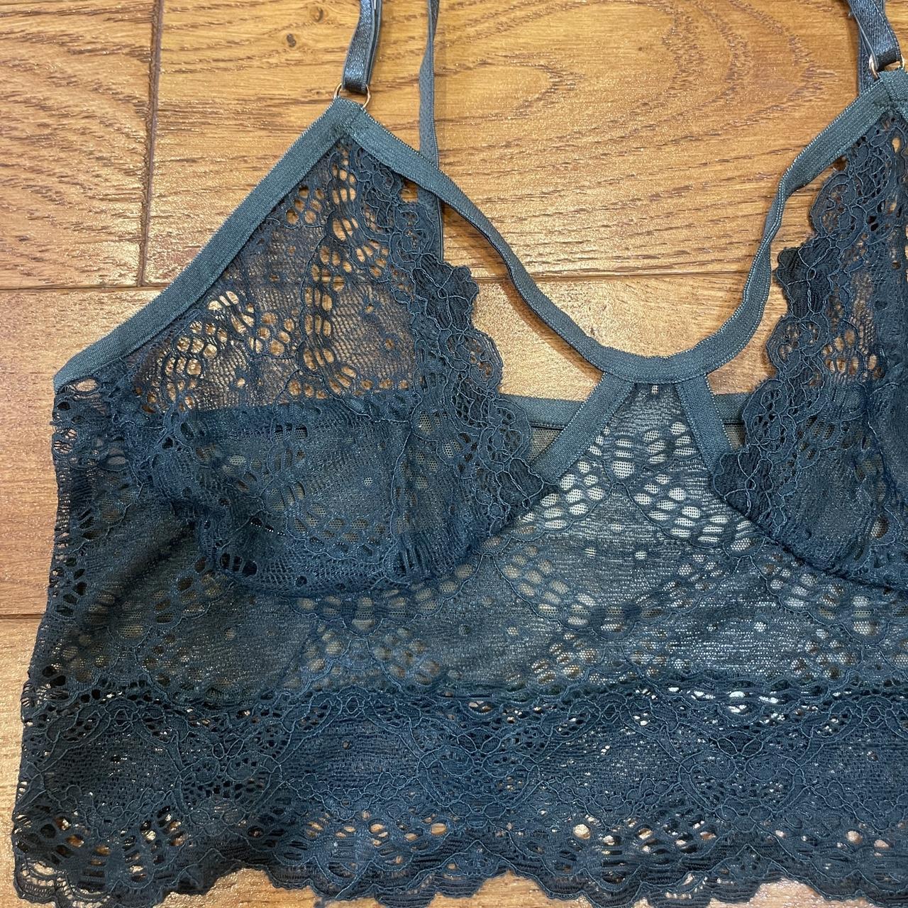 Only Hearts Green Lace Longline Bralette, “Whisper... | Depop