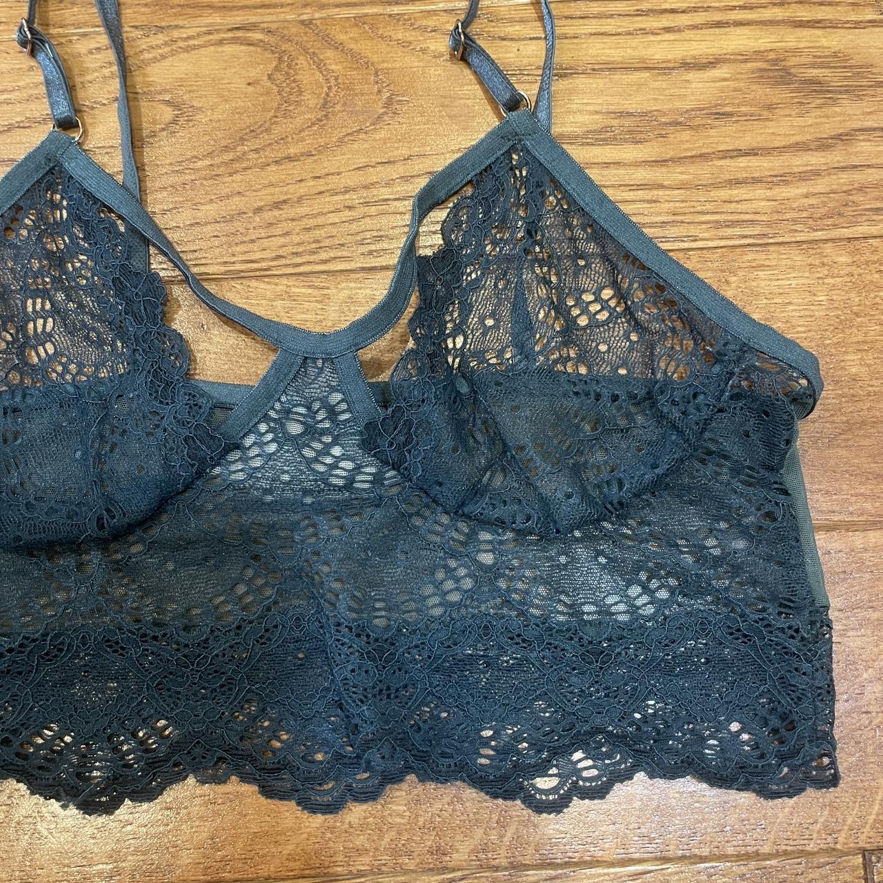 Only Hearts Green Lace Longline Bralette, “Whisper... | Depop