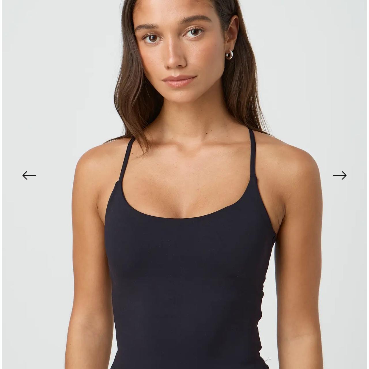 glasson form fit tank top padded, don’t reach for... - Depop