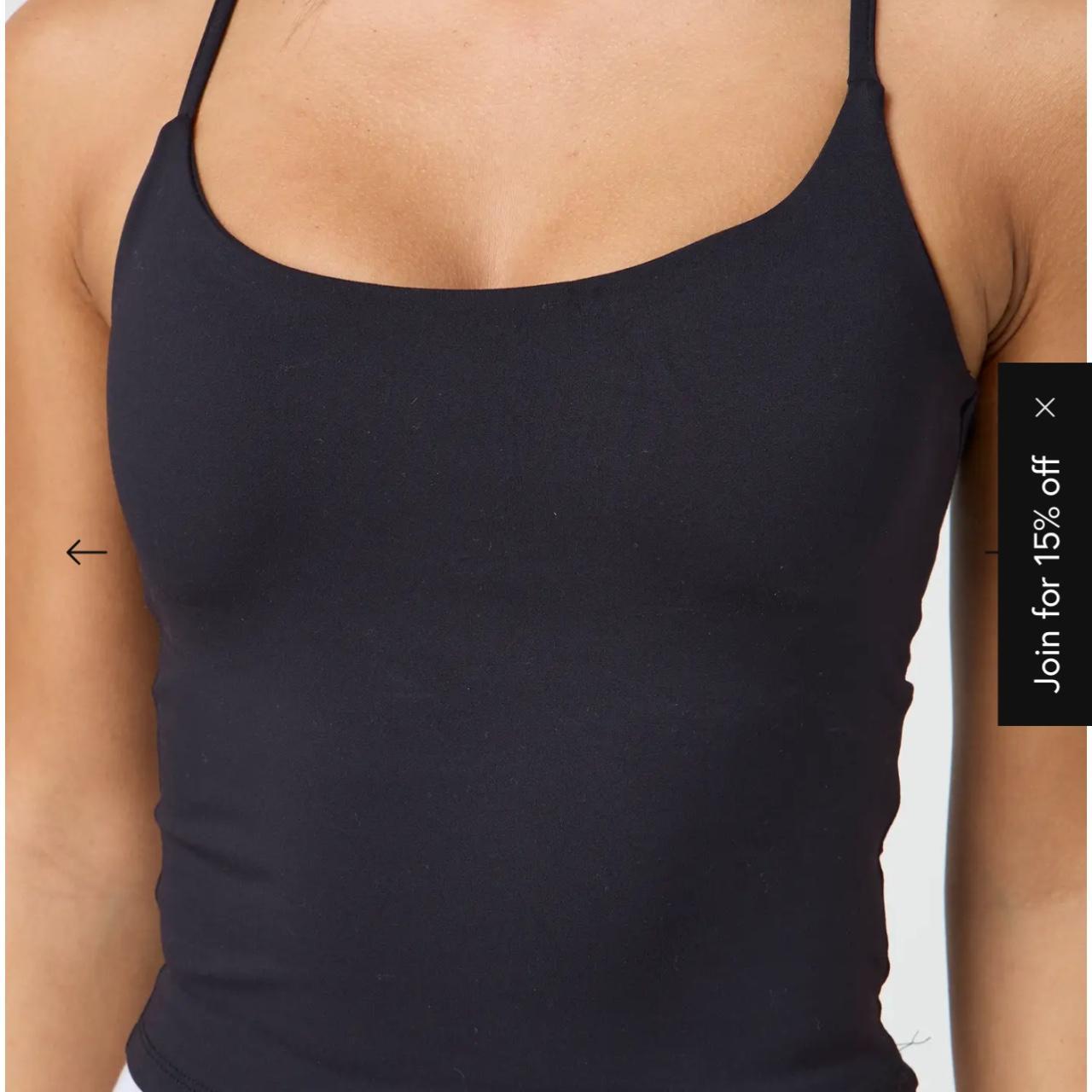 glasson form fit tank top padded, don’t reach for... - Depop