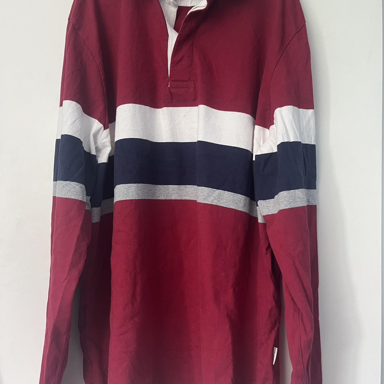 American eagle rugby shirt Perfect condition Size XXL - Depop