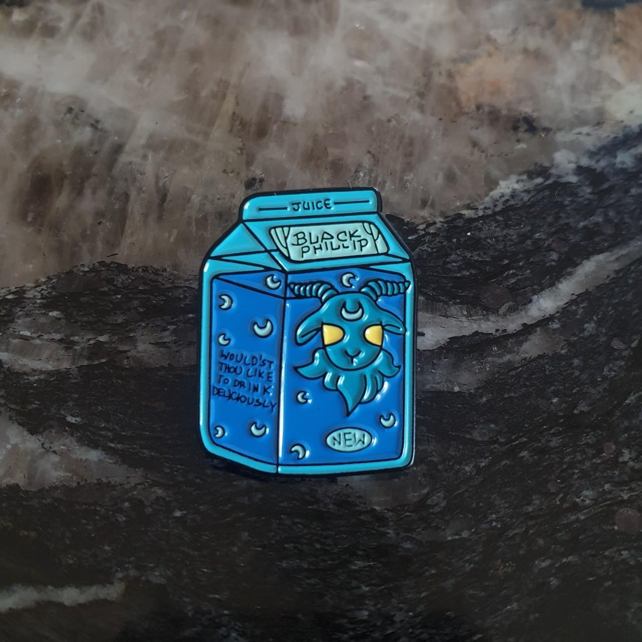 super cool black phillip goat rave psychedelic... - Depop