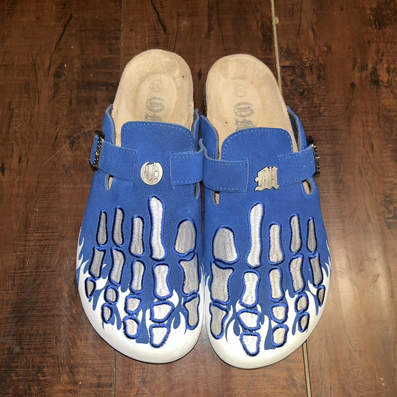 Blue skeleton clogs Size 9 men’s Originally... - Depop